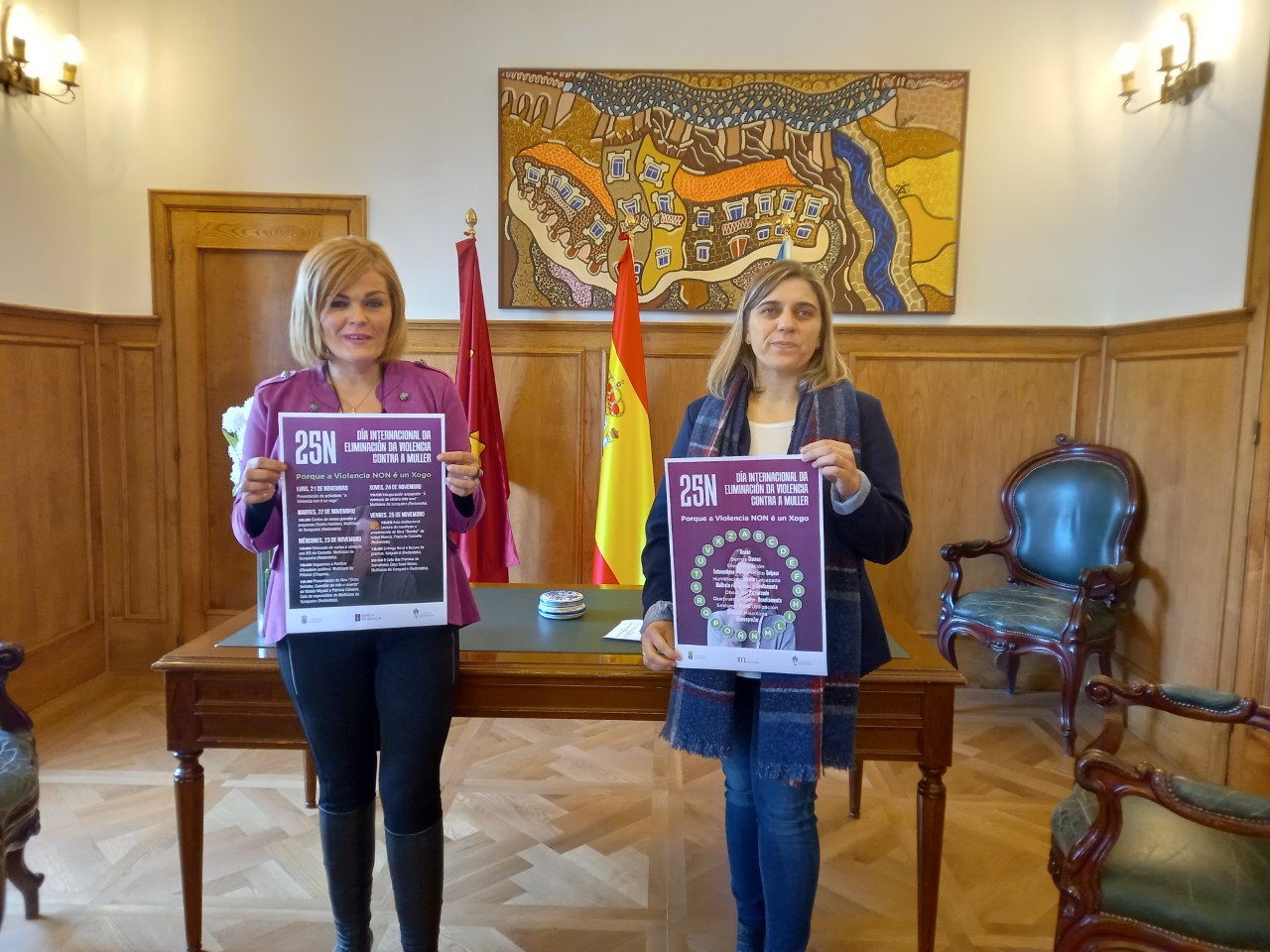 Redondela presenta os actos do 25N baixo o lema “porque a violencia non é un xogo” - Radio ...