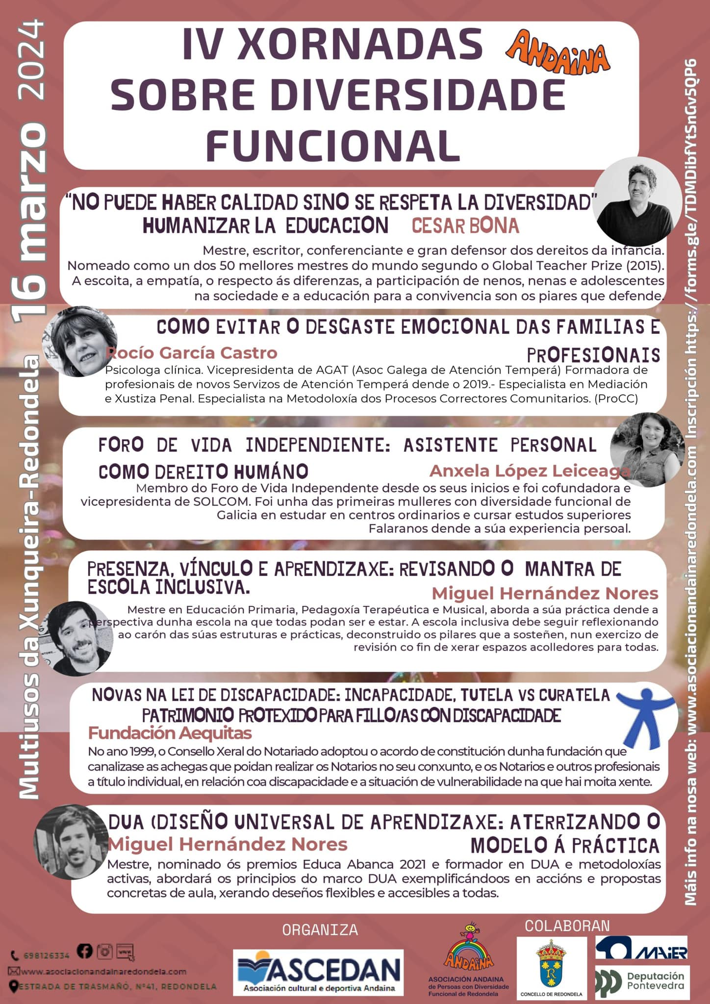 Cine, charlas e exposicións nas IV Xornadas sobre Diversidade Funcional de Andaina - Radio ...