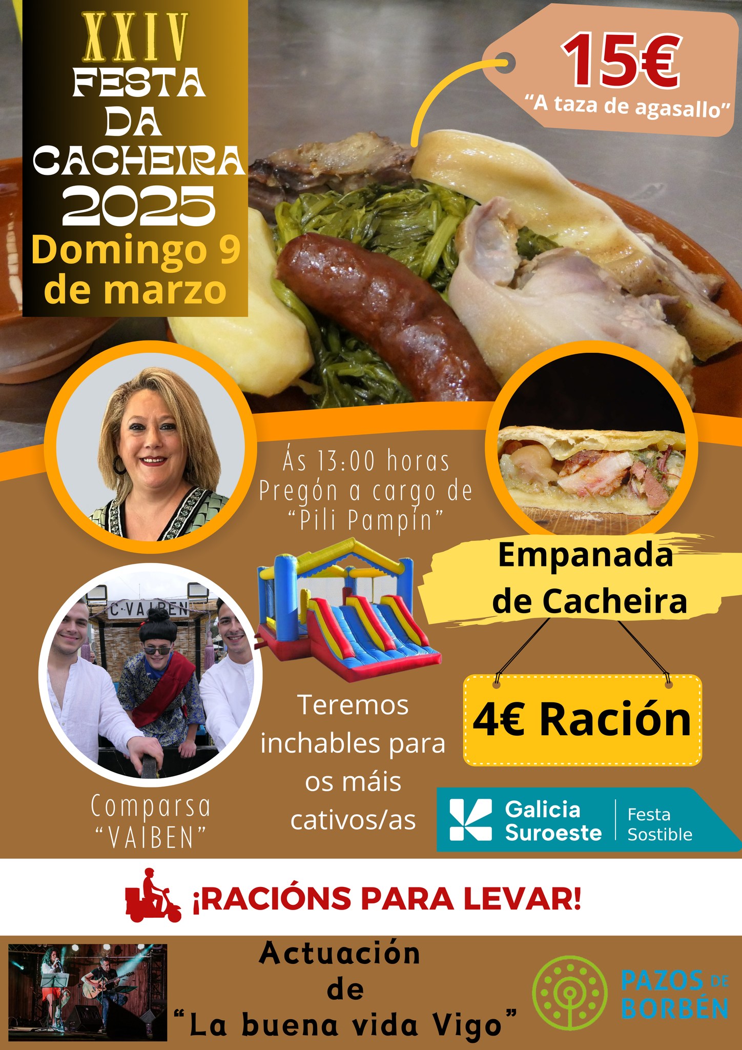 Pazos de Borbén celebra a XXIV Festa da Cacheira - Radio Redondela 94.9FM